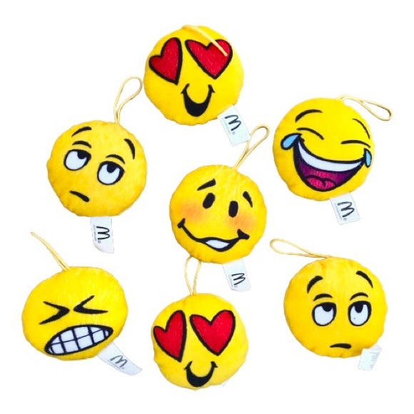 McDonald's | Toys | Mcdonalds Emoji Plush Toys Set 6 Xoxoxo 7 Whatever ...